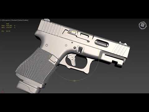 3ds max weapon modelling - YouTube