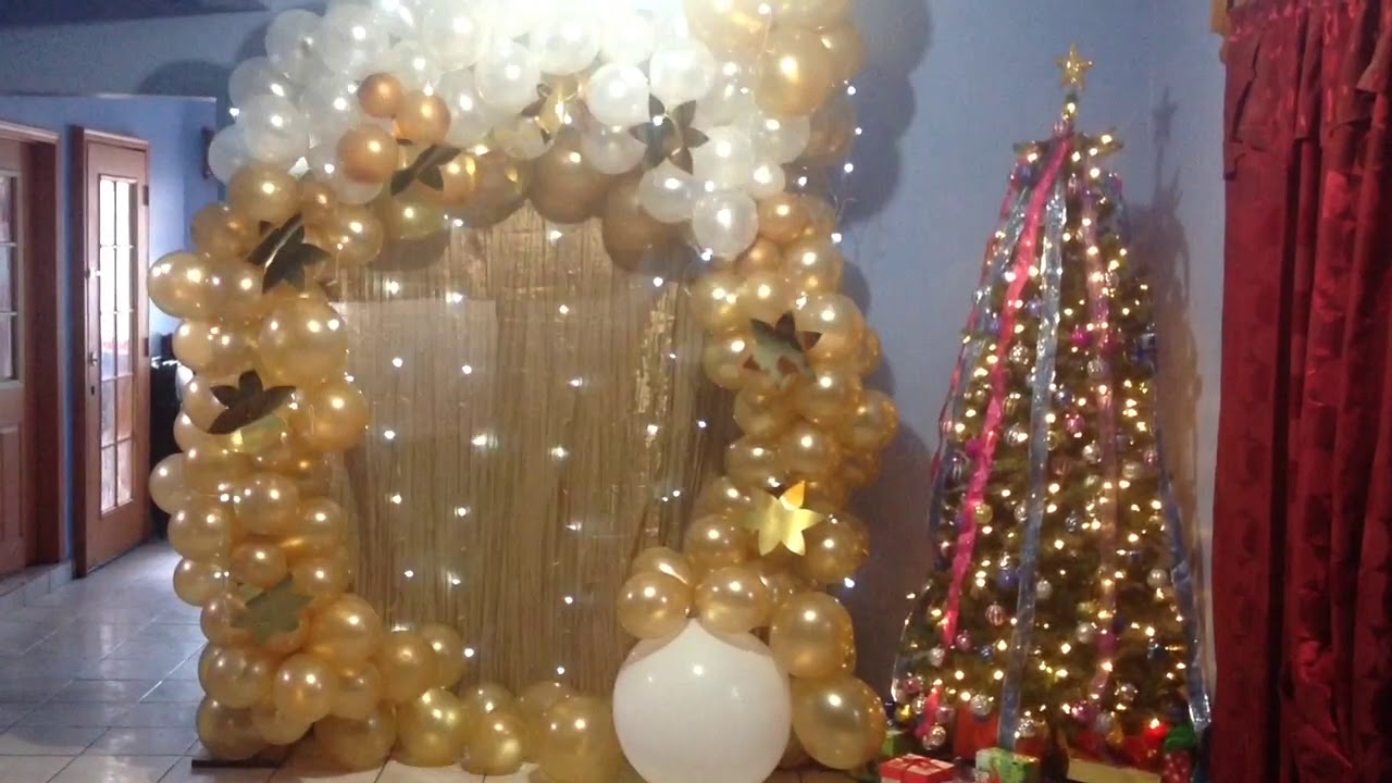 Mi arco de navidad para foto - YouTube