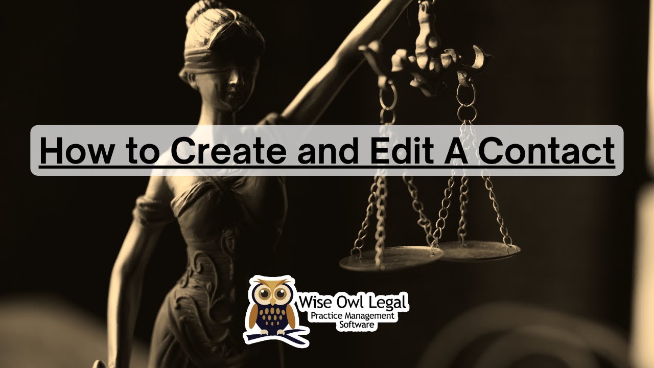 Creating and Editing a Contact - YouTube