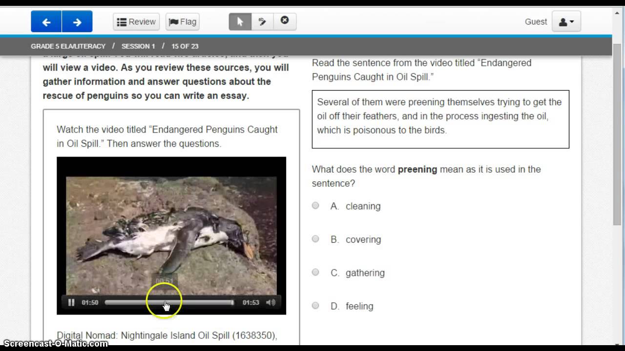 PARCC Tutorial - Tools and Question Types - YouTube
