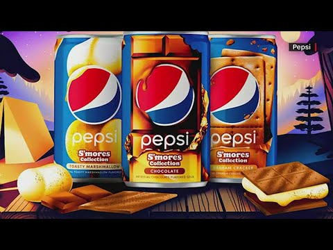 Pepsi releases three new sodas for its new s'mores collection - YouTube