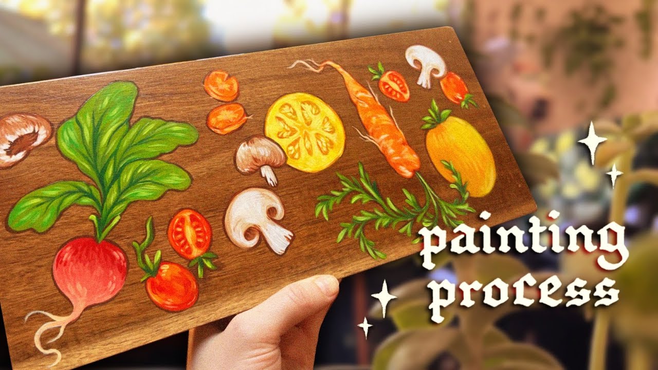 painting for a birthday present 🪴 Painting Process - YouTube