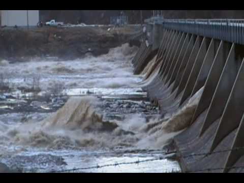 New River Ice Jam 2010, Buck Dam spillway - YouTube