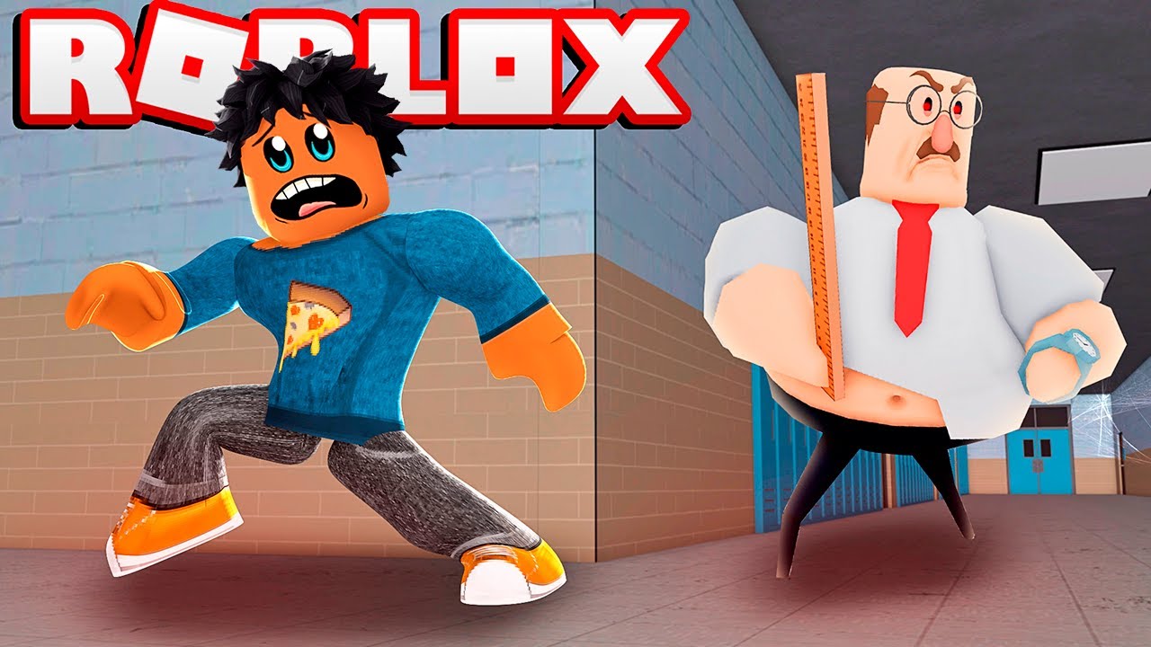 ESCAPA de la ESCUELA del PROFESOR MALVADO en ROBLOX 📏 - YouTube