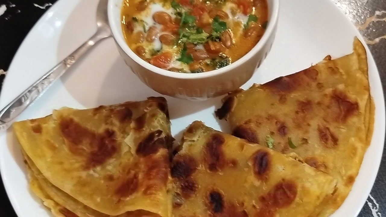 The best Soft Layered Carrot chapati with Coconut Beans Recipe // Easy ...