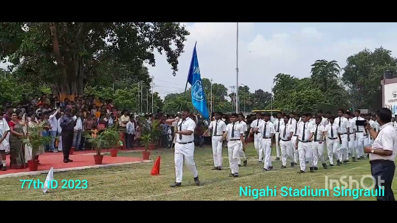 March Past on 77th Independence Day - YouTube