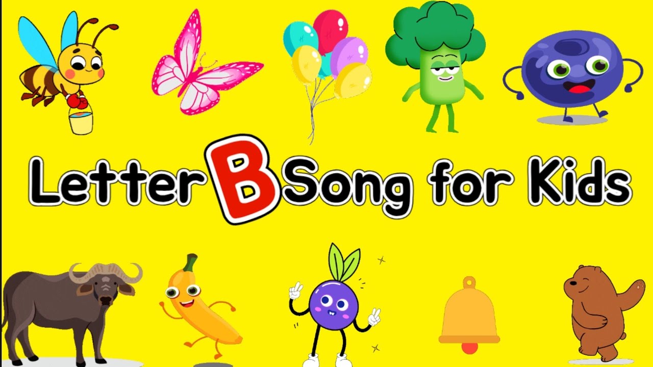 Letter B Song for Kids | Alphabet Song for Toddlers #cocomomokidstv ...