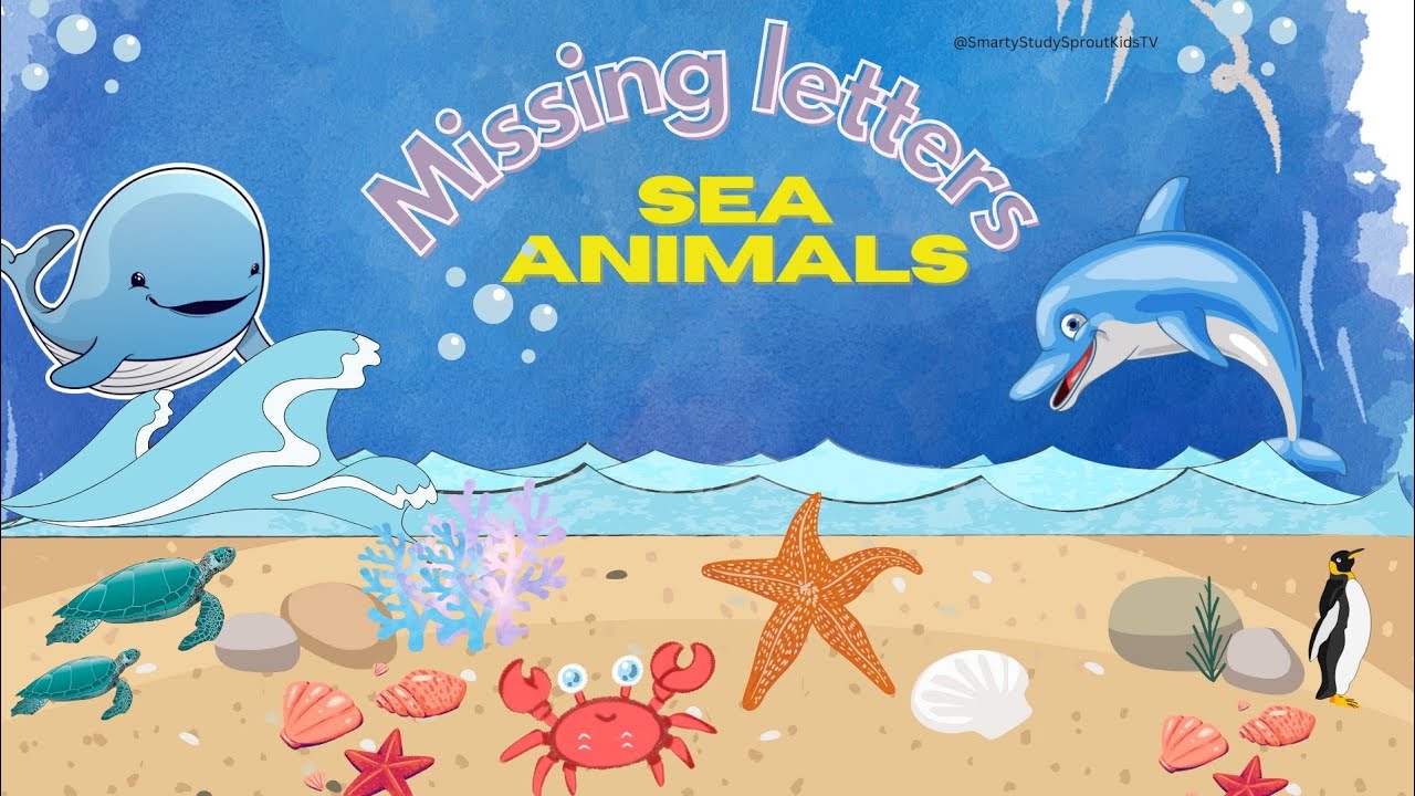 Sea animals for kids | Learn English for kids |Aquatic animals ...