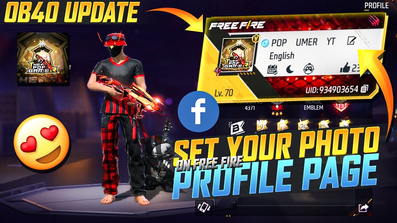 Set Your Photo On Free Fire Profile Page | OB40 New Update Free Fire ...
