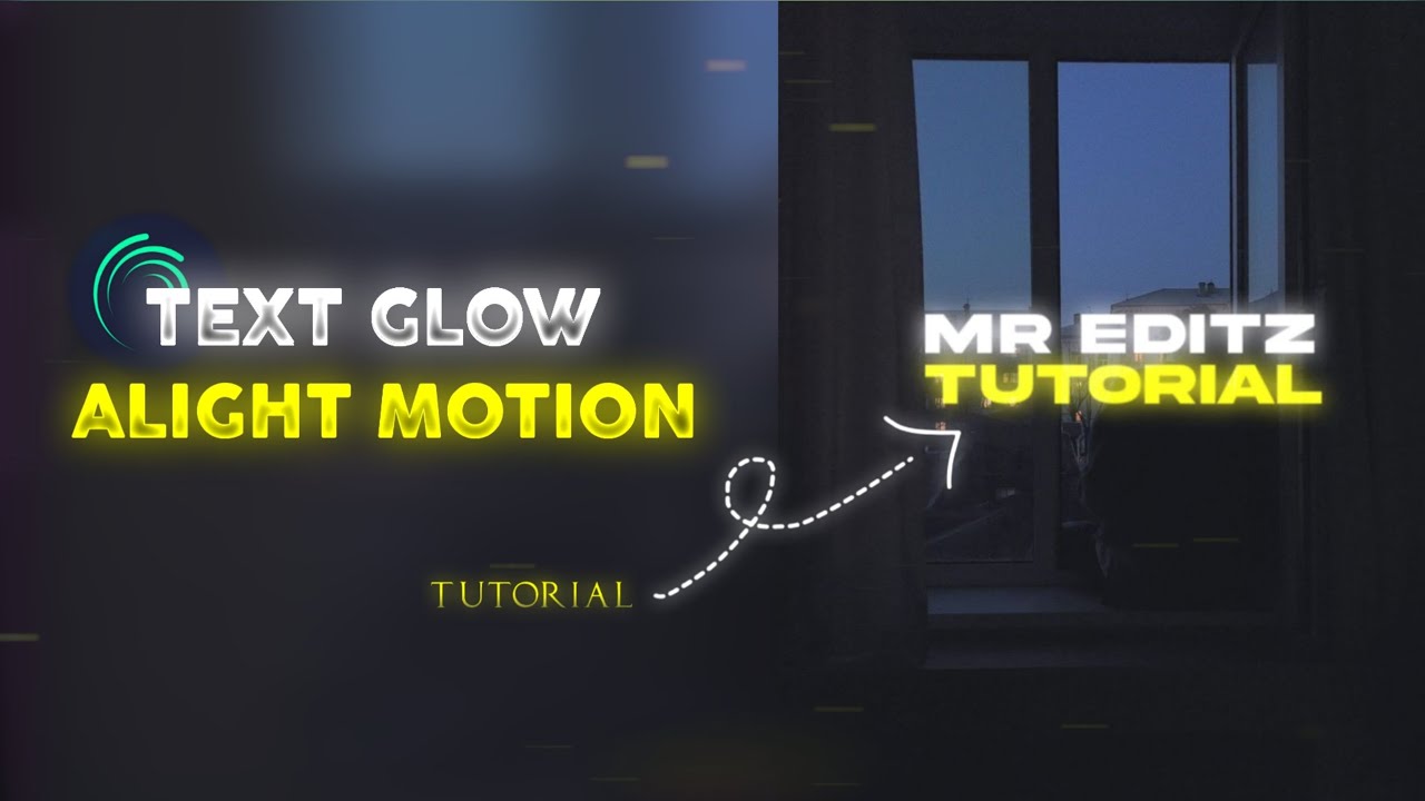 How to glow text in Alight Motion | Tutorial | xml! - YouTube