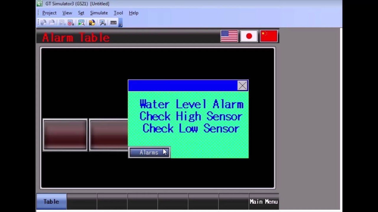 Mitsubishi GS2107 HMI Pop Up Screen - YouTube