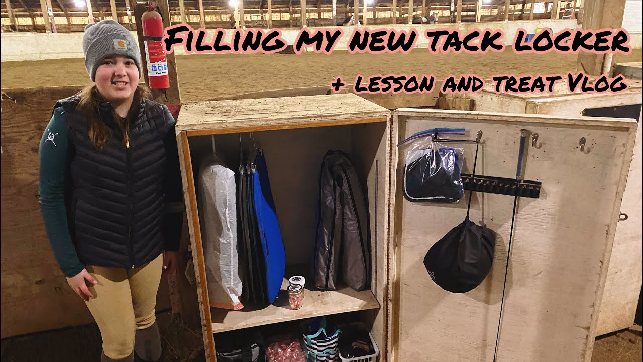 Filling My New Tack Locker! + Lesson and Treat Vlog! - YouTube