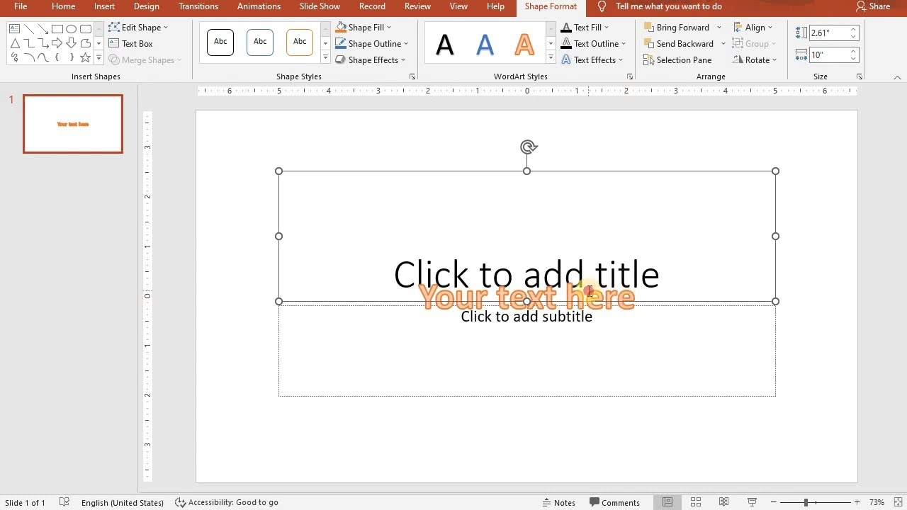 Applying Word Art In Powerpoint Slides YouTube Applying Word Art In Powerpoint Slides YouTube