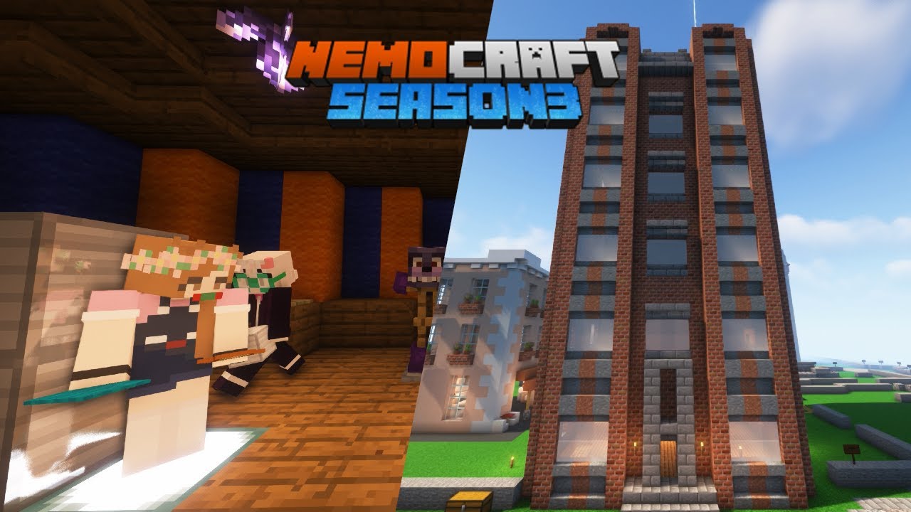 Nemocraft S3: Building a building #9 - YouTube
