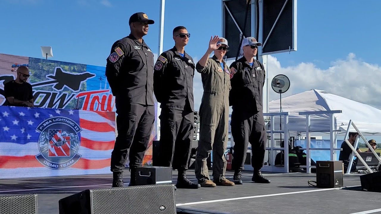Major Kristin "Beo" Wolfe and the crews on stage | OrlandoSandford ...