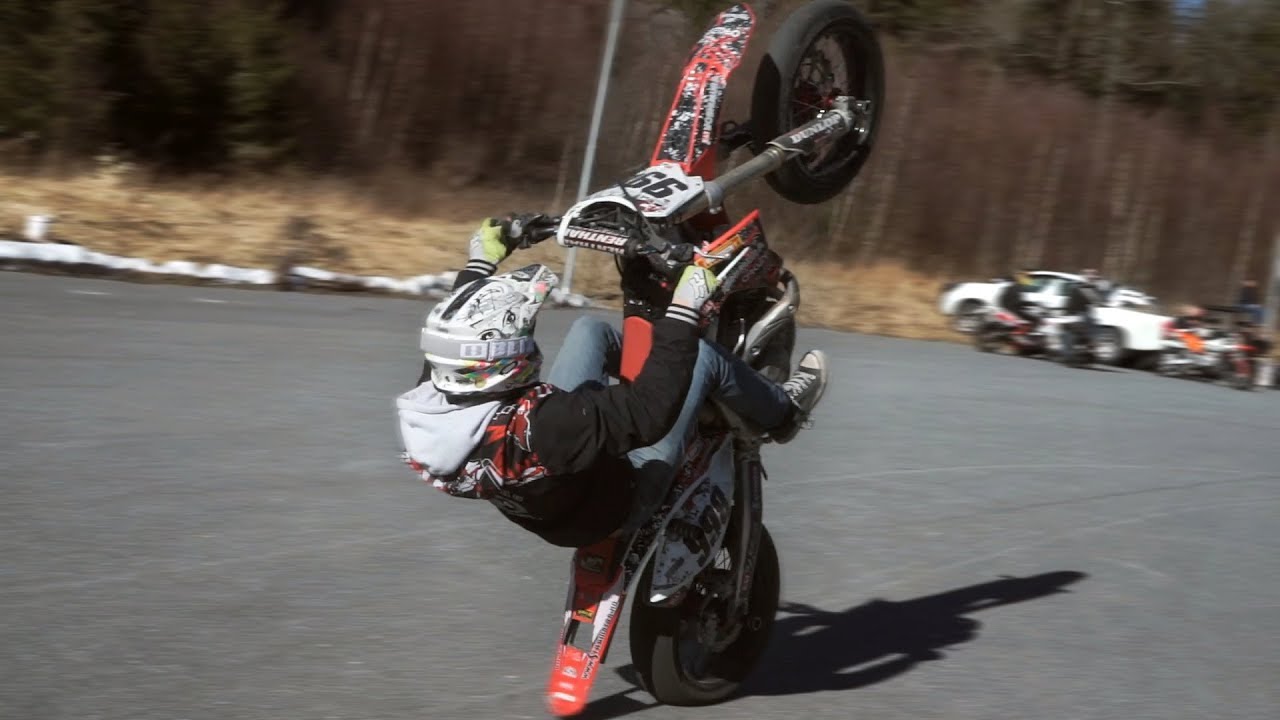 SUPERMOTO STUNT SESSION - Spring 2018 - YouTube