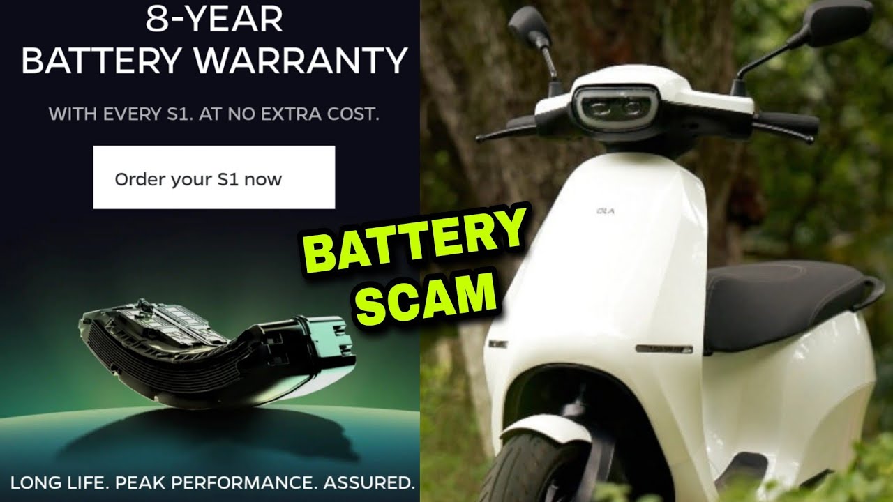 Ola Scooty 8 Years Battery Scam | Ola S1X Battery | Ola Vs Ather ...