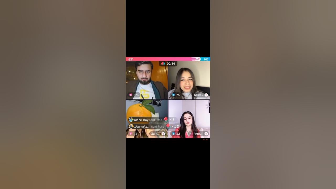Haider Shah and Saleena TikTok live Match - YouTube