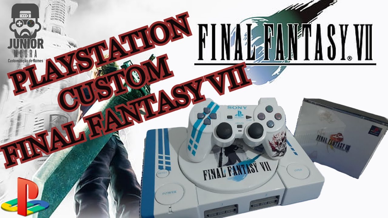 Playstation 1 Customizado FINAL FANTASY 7 - PS1 Classic FF7 Custom ...