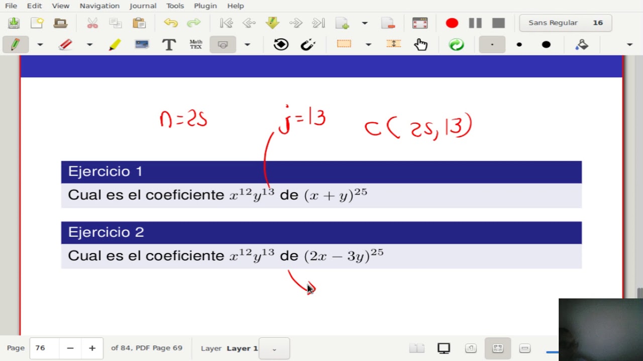 Matemáticas discretas II Clase 2-7 Coeficiente binomial - YouTube