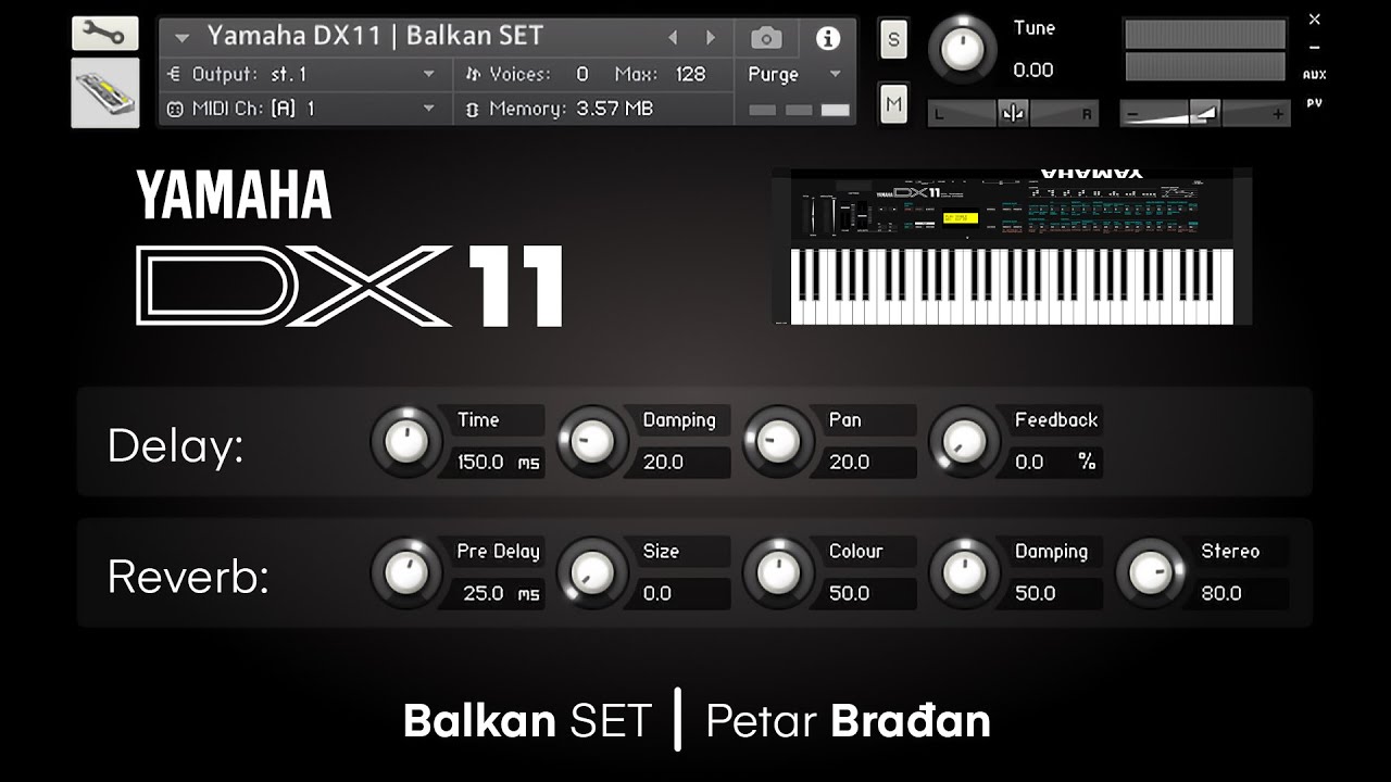 Yamaha DX11 - Balkan SET (Kontakt 5) - YouTube