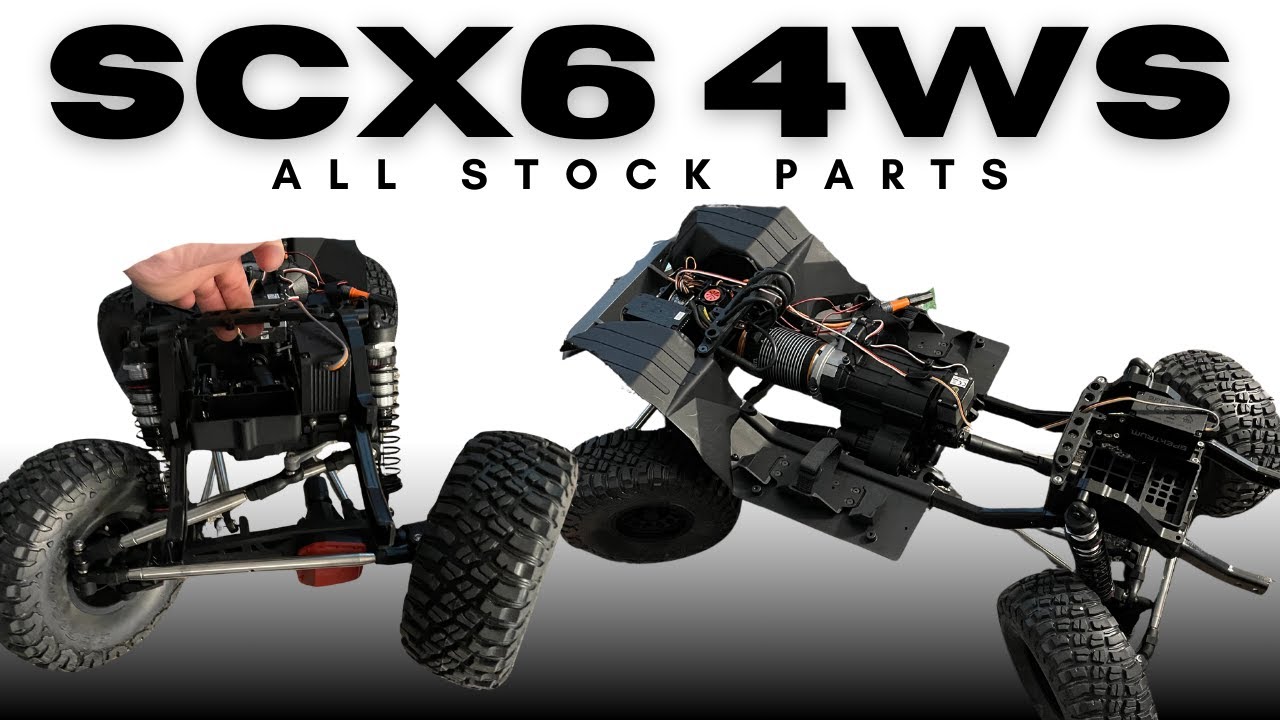 SCX6 4WS Conversion ALL STOCK Parts - YouTube