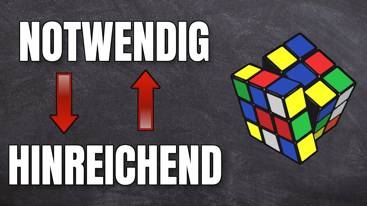 Notwendige und hinreichende Bedingung erklärt! (Logik) - YouTube