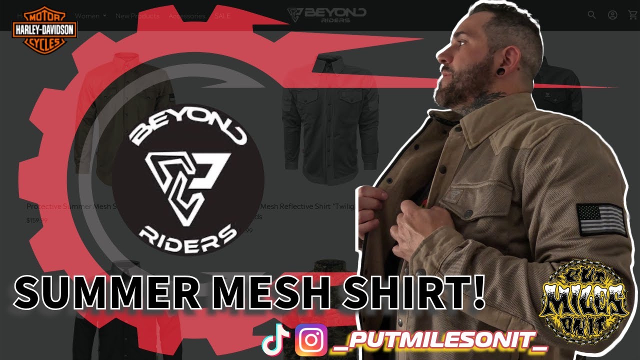 BEYOND RIDERS Protective Summer Mesh Shirt! - YouTube