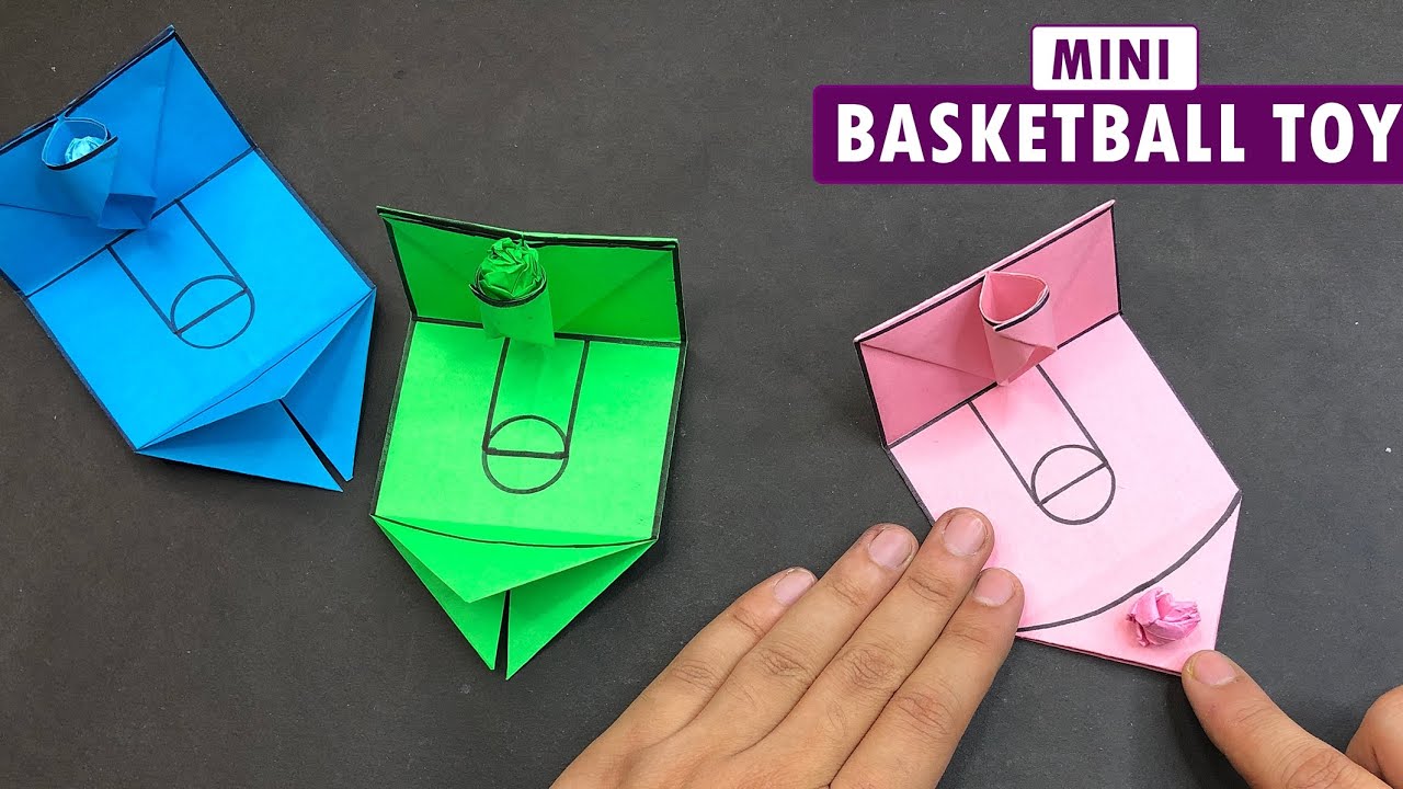 Make a Paper Basketball Court Easily - YouTube