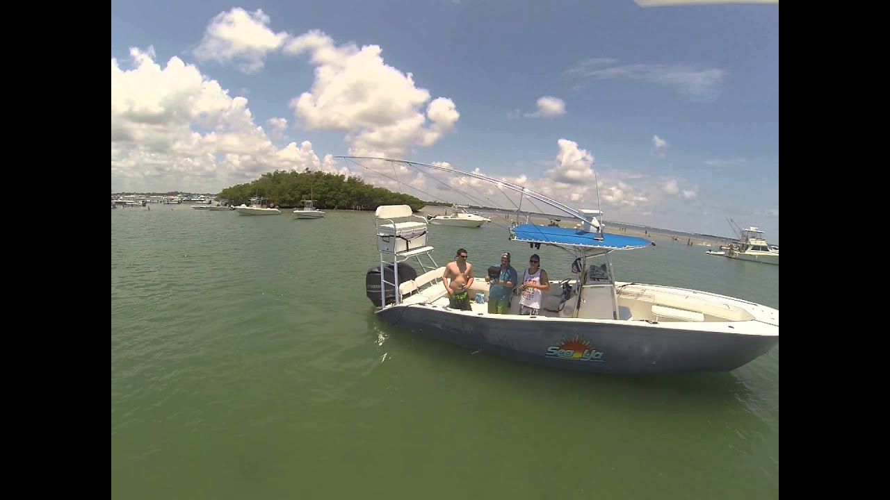 Stuart, FL sand bar - YouTube