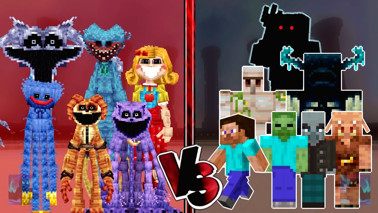 EVERY POPPY PLAYTIME vs ALL MOBS x1 | Minecraft Mob Battle | Mob Battle ...