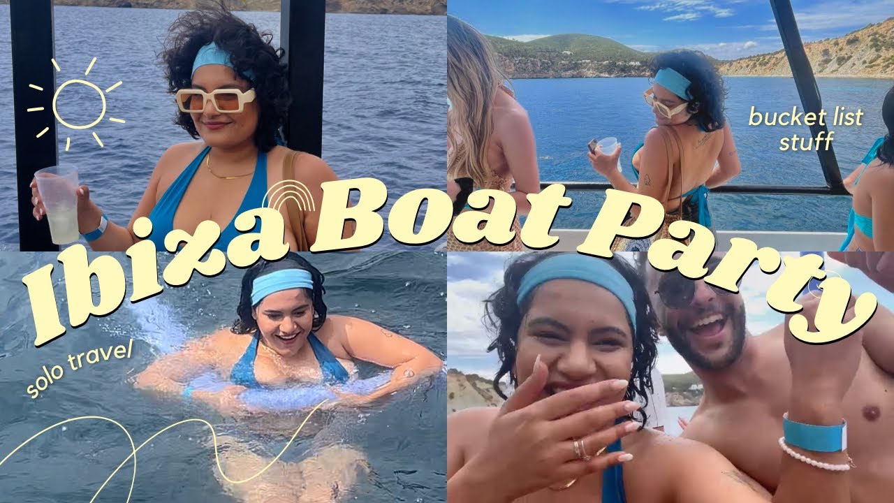 Oceanbeat Boat Party Ibiza - I JUMPED IN THE SEA FOR THE FIRST TIME!!!! - YouTube