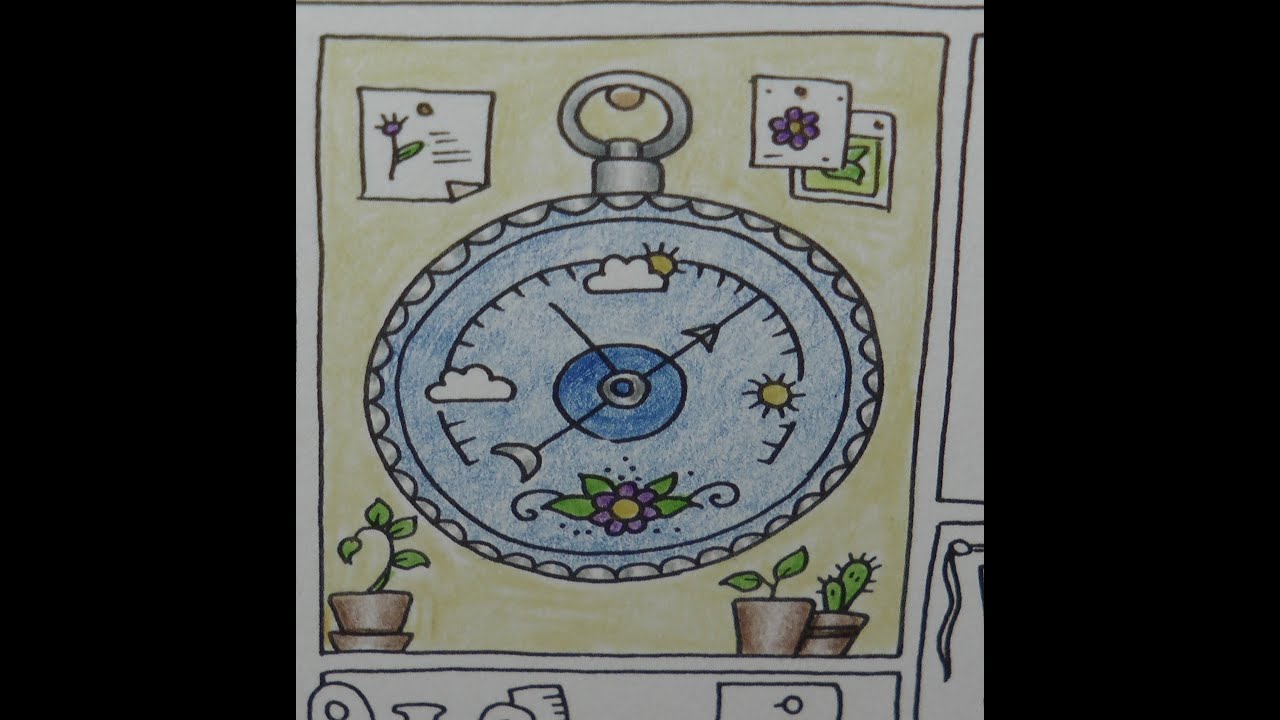 Adult Colouring Tutorial Barometer - from World of Flowers by Johanna ...