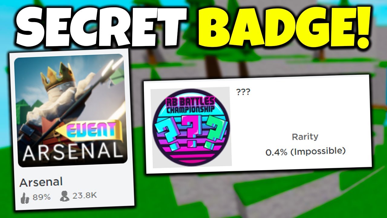 SECRET ARSENAL BADGE!! (tutorial) | RB Battles Roblox - YouTube