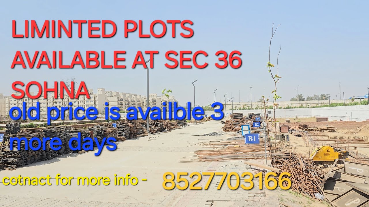 Limited plots available at ROF at sohna 8527703166 - YouTube