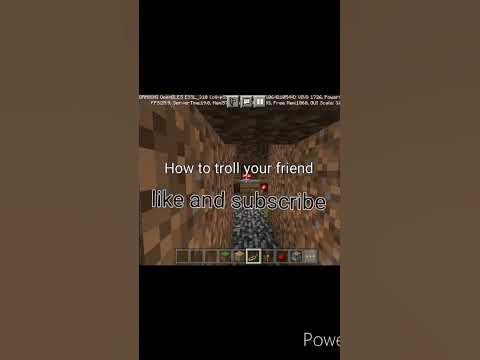 Minecraft how to troll your friend part #2 #Minecraft - YouTube