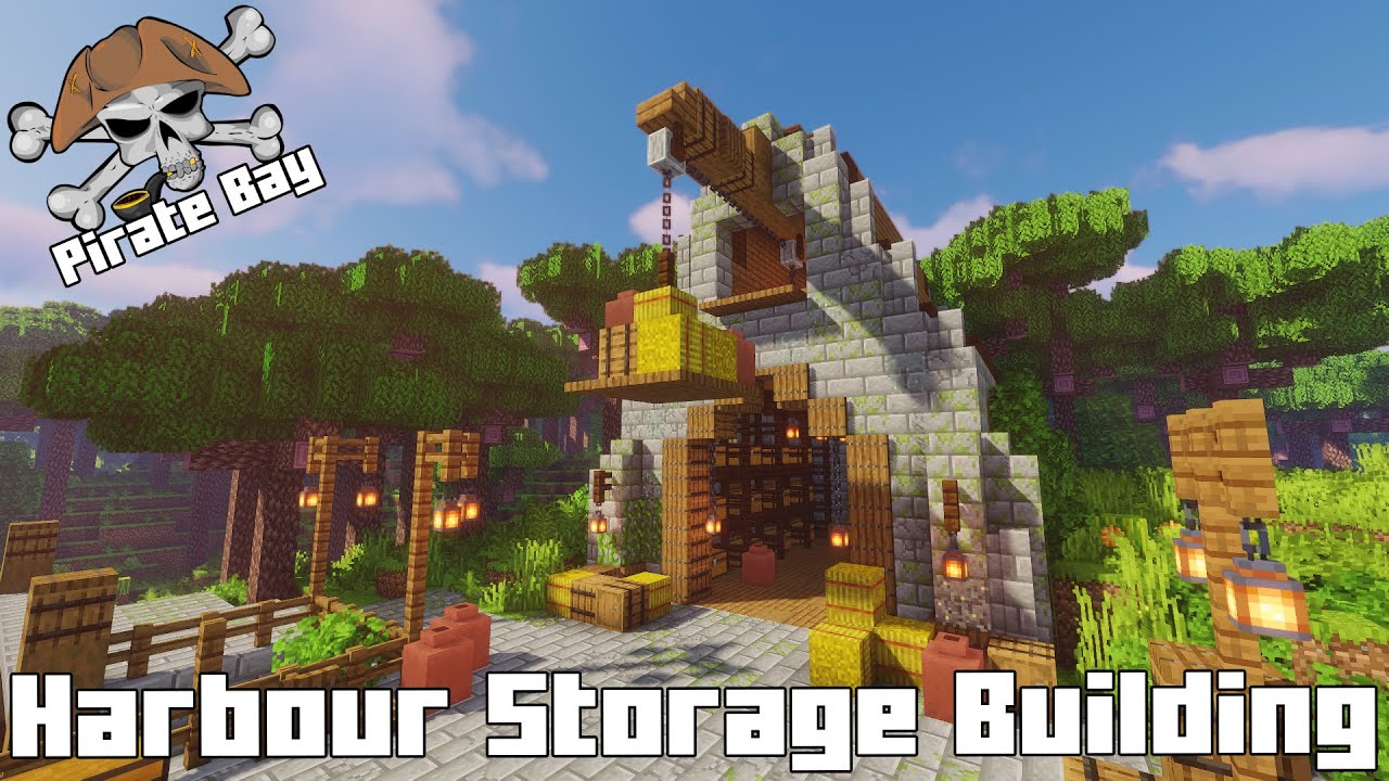 Building a Harbour Storage Building in Minecraft #minecraft - YouTube
