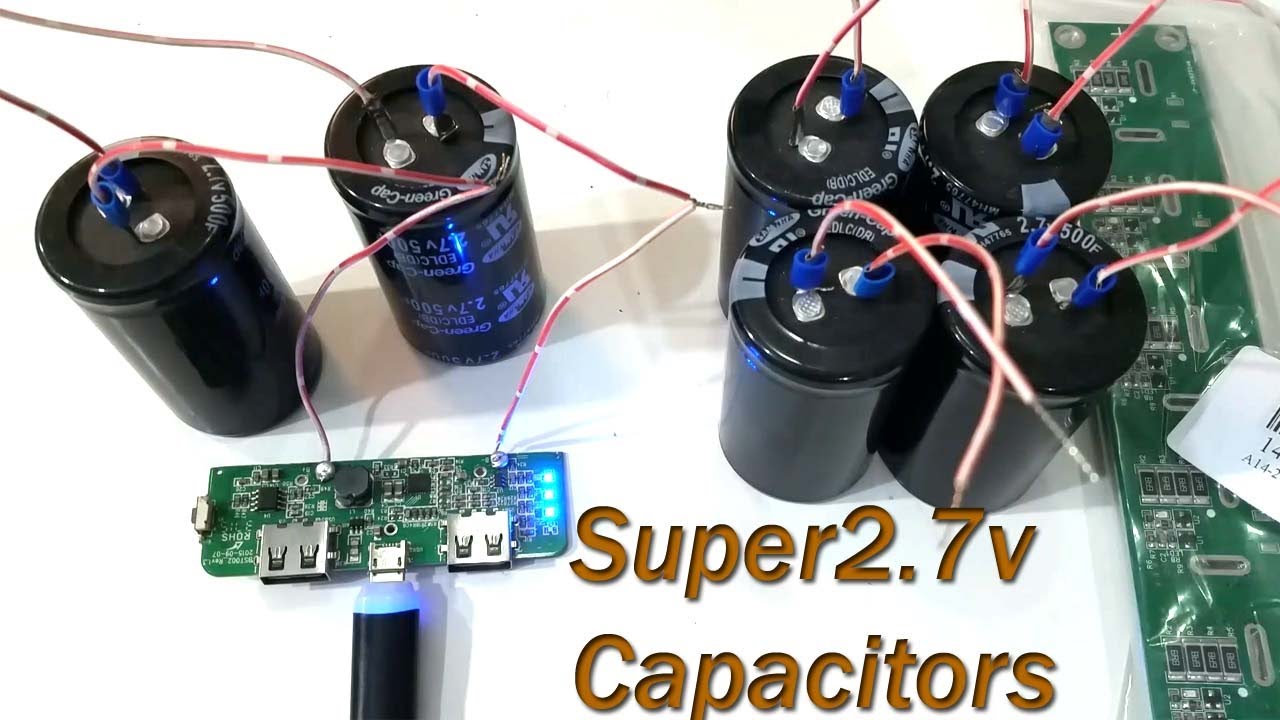 Super Capacitor 2 7v 500F Protection Board BMS Protection 12v 100A ...