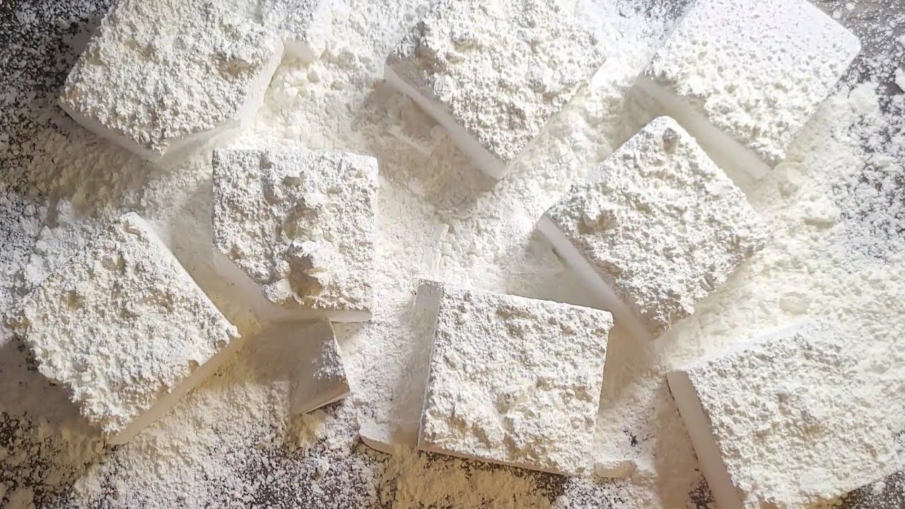 Fresh Blocks | Tons of Cornstarch | SQUEAKS | ASMR | RELAXING - YouTube