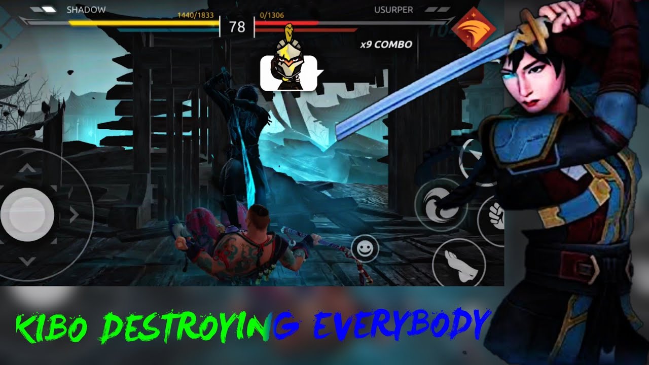 Playing as kibo and destroying Everyone||Shadow fight arena - YouTube