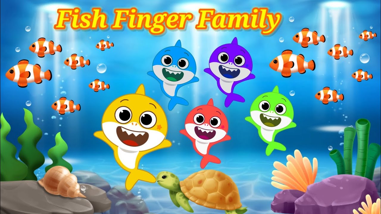 Fish Finger Family & More Collection Fish Finger Family Songs | Fish ...