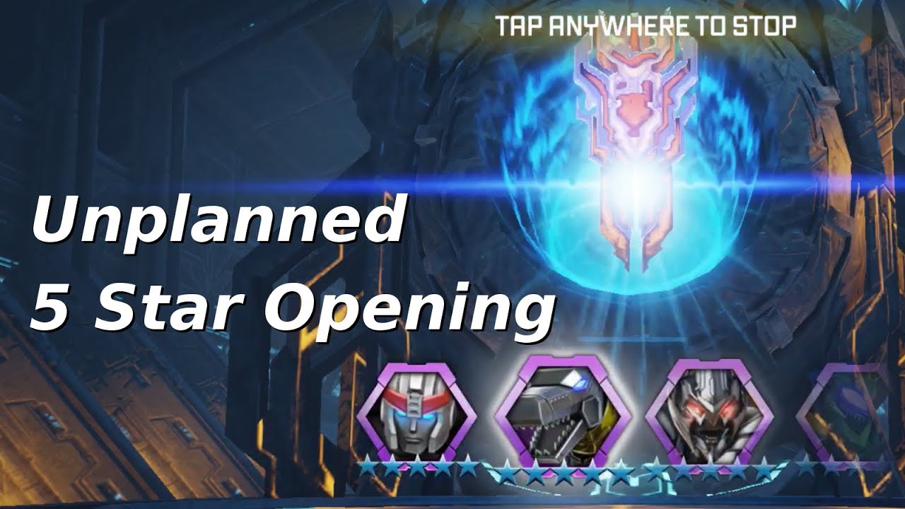 Unplanned 5 Star Bot Crystal Opening | Transformers: Forged to Fight ...