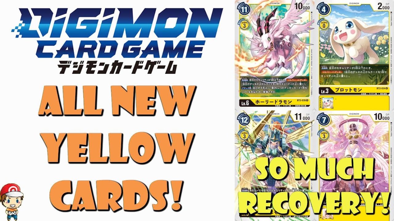 All the New Yellow Digimon From Ultimate Power - So Much Recovery ...