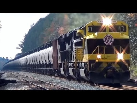 Virginian Heritage Unit Leading CSX K040-17 Tanker Train - YouTube
