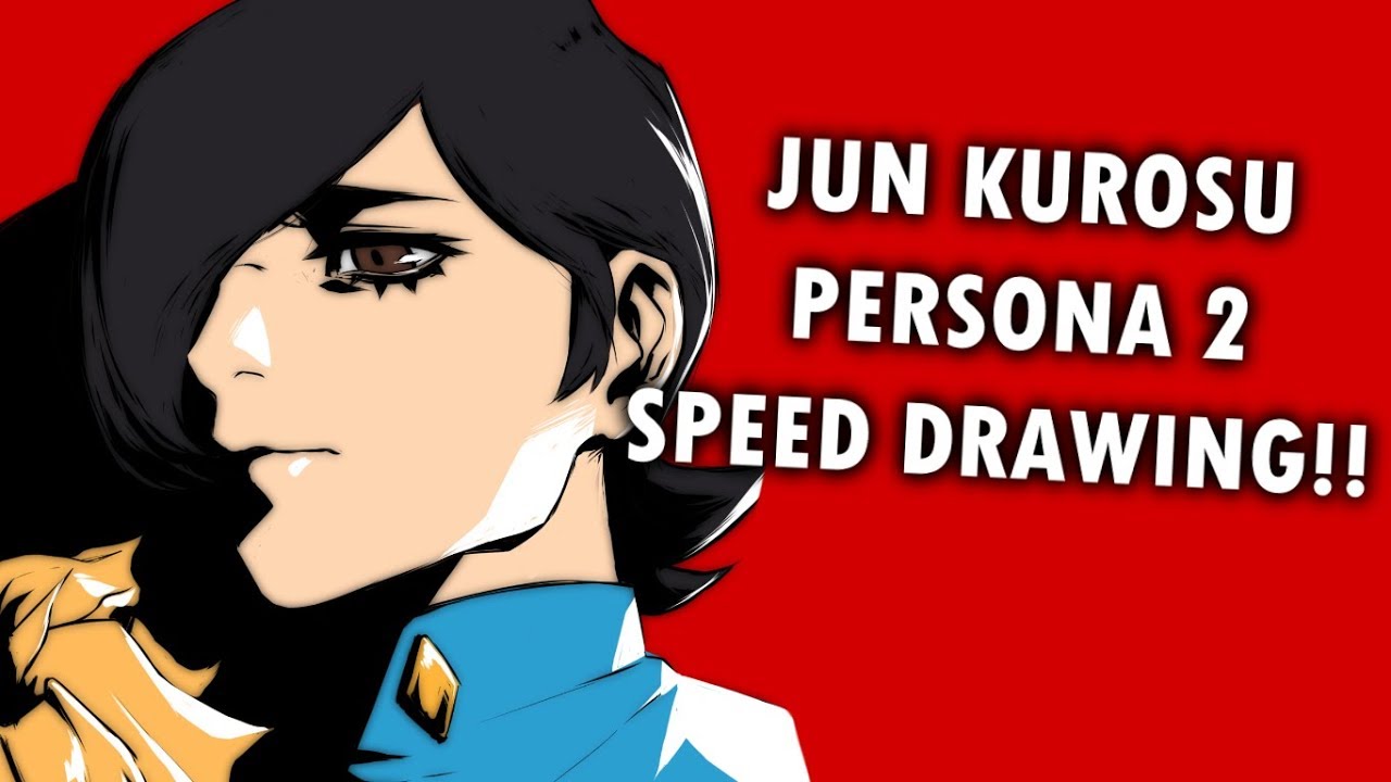 Drawing Jun Kurosu from Persona 2! - Speed Drawing - YouTube