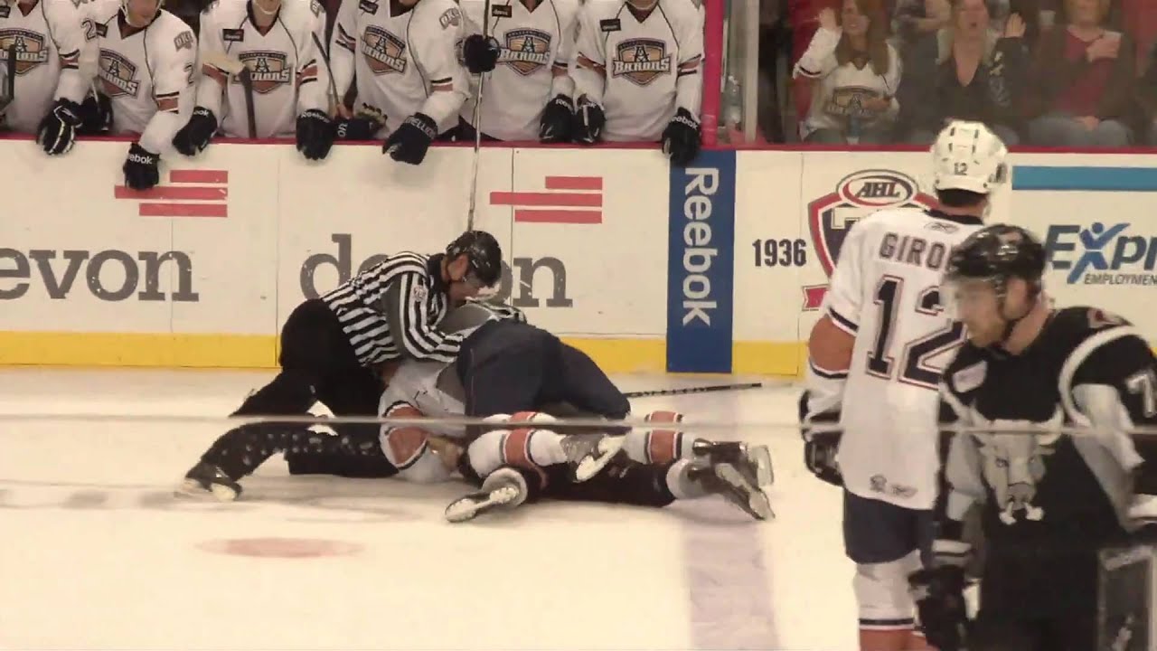Johan Motin vs Ryan Weston - Oklahoma City Barons vs San Antonio ...