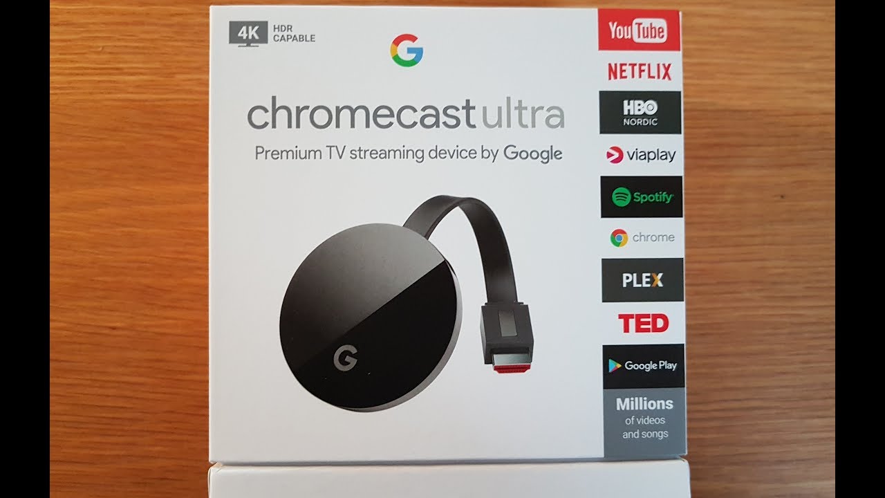 Uppackning och installation av Google Chromecast Ultra - YouTube