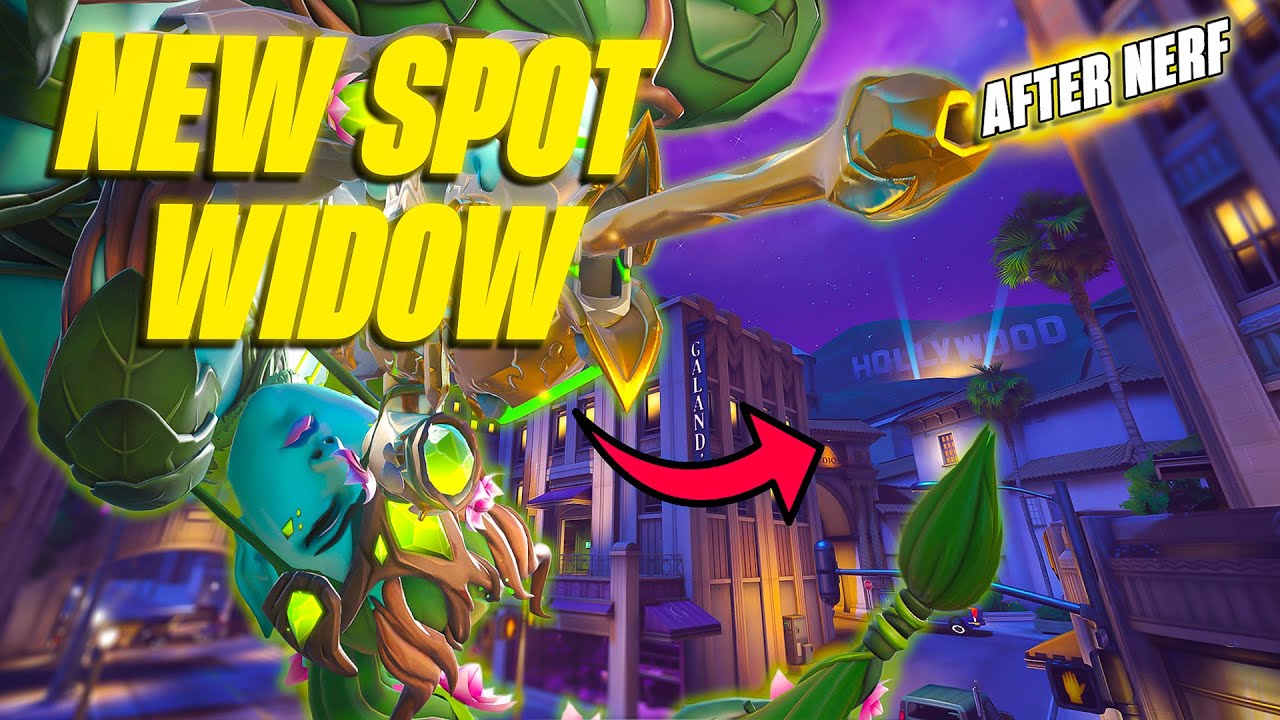 Nouveaux Spots Widow après son Nerf sur Overwatch 2 / Hollywood - YouTube