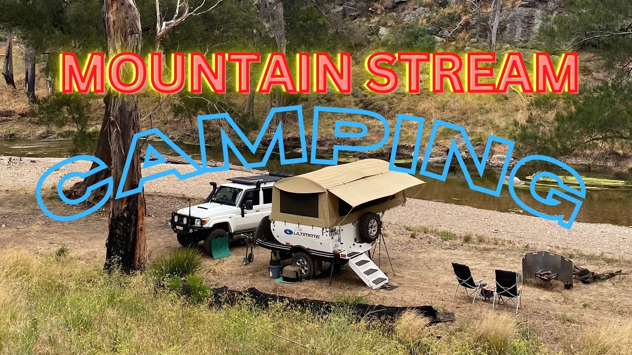 Relaxing Camp on a Mountain stream - Rain & Windy Weekend - Blue ...