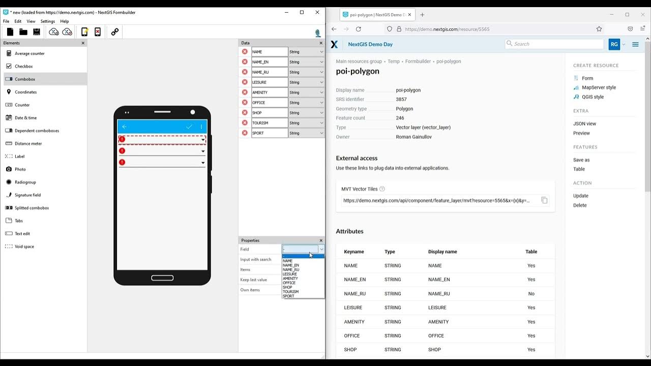 How To Add Formbuilder Form To Existing Layer In Your Web Gis Youtube